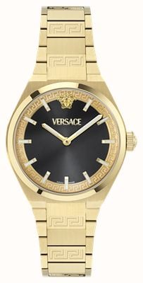 Versace LA MEDUSA (38mm) Black Dial / Gold PVD Stainless Steel ...