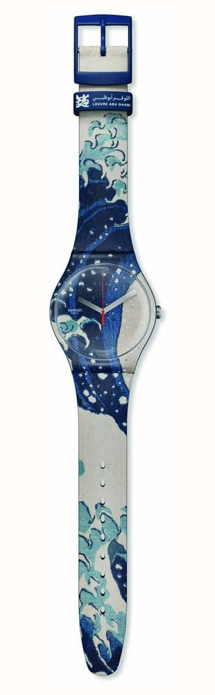 Swatch X Louvre Abu Dhabi - THE GREAT WAVE BY HOKUSAI & ASTROLABE - Swatch Art Journey SUOZ351 ...