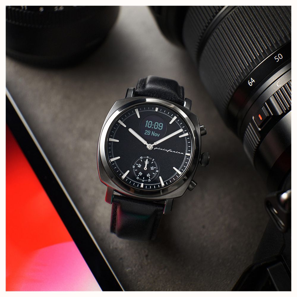 Pininfarina by Globics Senso Hybrid Smartwatch (44mm) Slate Grey ...