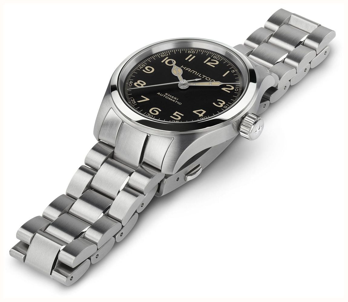 Hamilton Khaki Field Murph Automatic (38mm) Black Dial / Stainless Steel Bracelet H70405130 ...