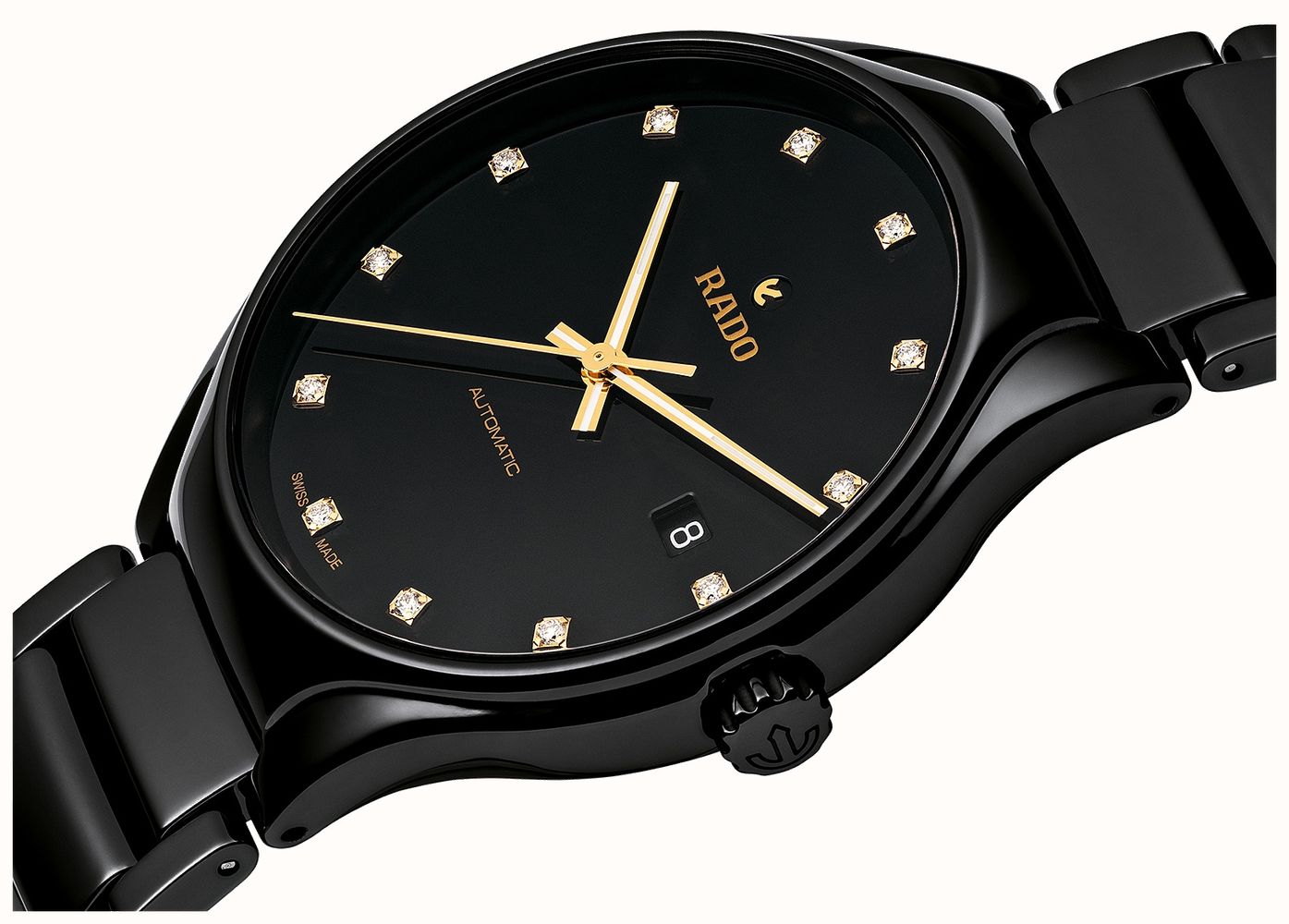 RADO True Automatic Diamonds Plasma High-tech Ceramic Watch R27056732 ...