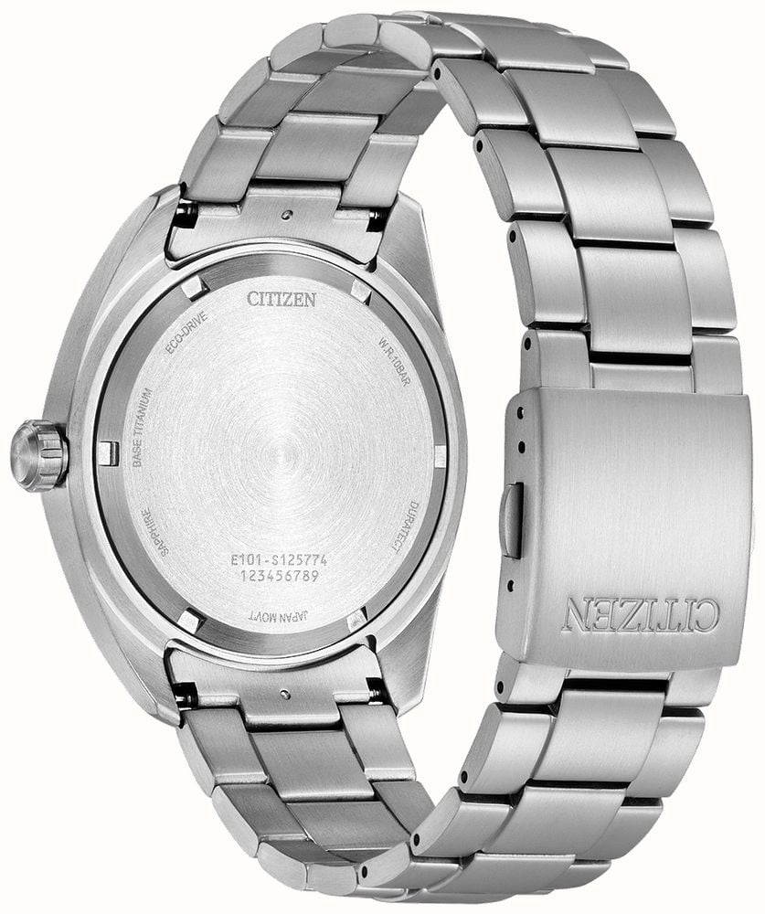 Citizen Mens Eco-Drive Super Titanium Bracelet Blue Dial BM8560-88L ...