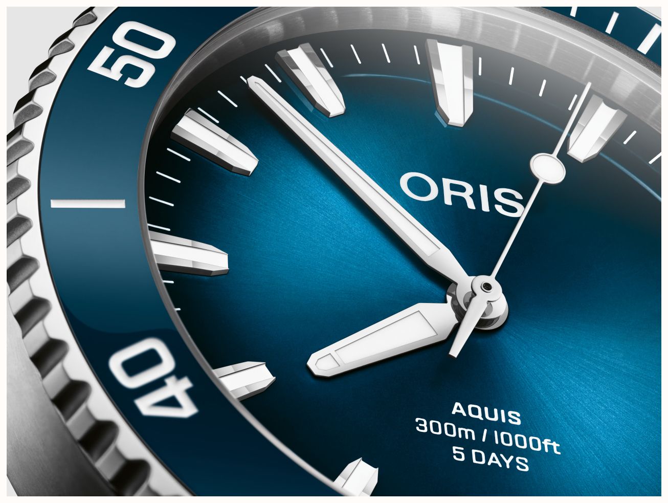 ORIS Aquis Date Calibre 400 Automatic (43.5mm) Blue Dial / 01 400 7790 4135-07 8 23 02PEB ...