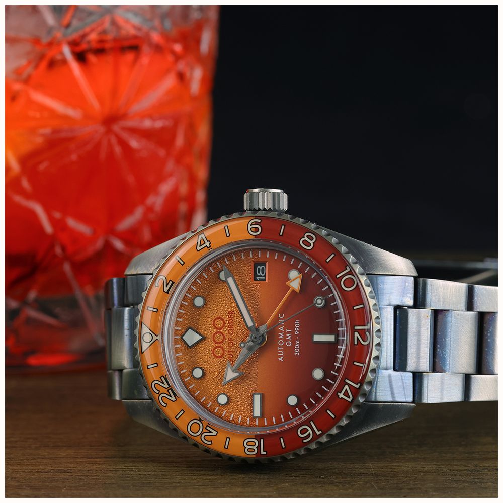 Out Of Order Negroni Automatic GMT (40mm) Orange Dial / Ultra ...