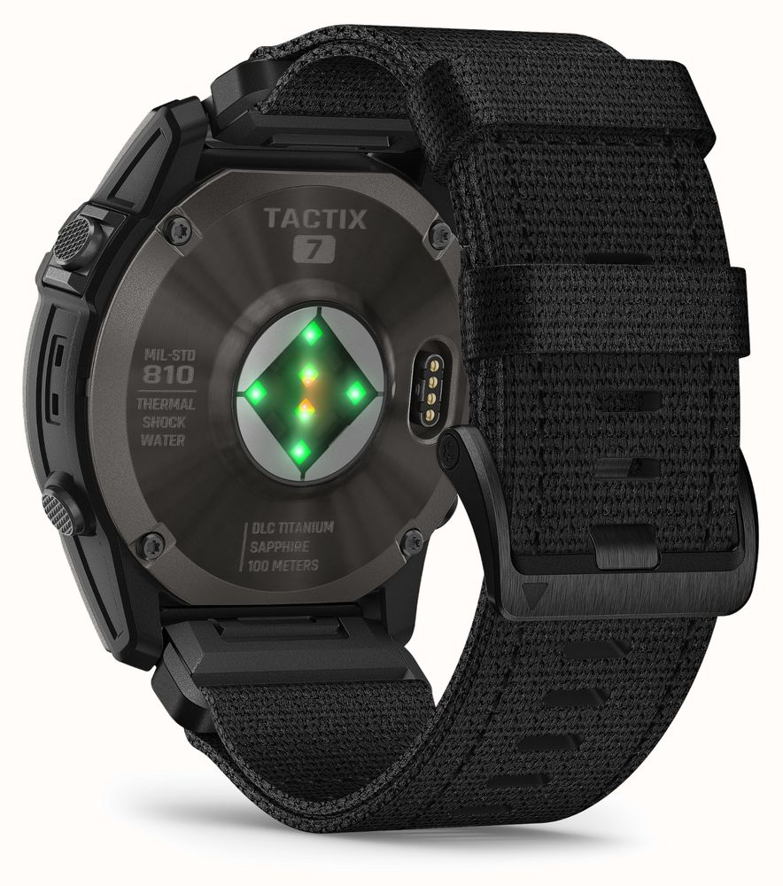 Garmin Tactix 7 AMOLED Edition Black Nylon Silicone Strap 010-02931-01 ...