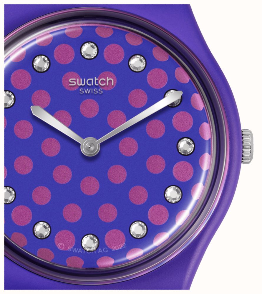 Swatch Bioceramic PERFECT PLUM Purple Silicone Watch SO31V100 - First ...