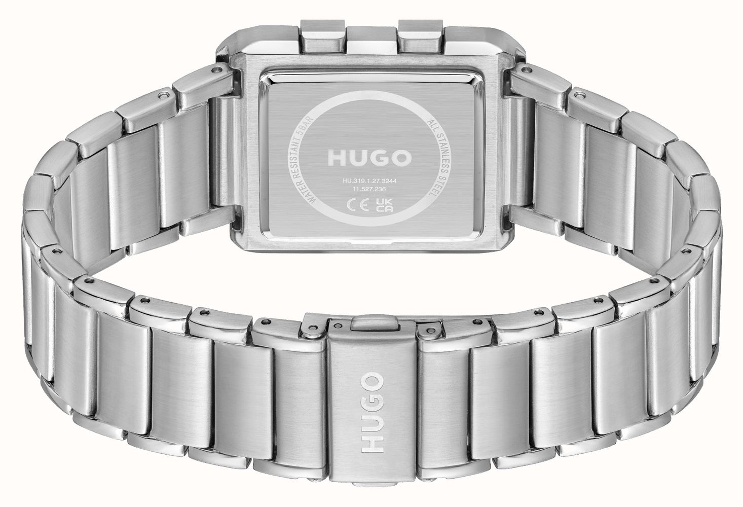 HUGO Men's #THRIVE (30mm) Black Digital Dial / Stainless Steel Bracelet ...