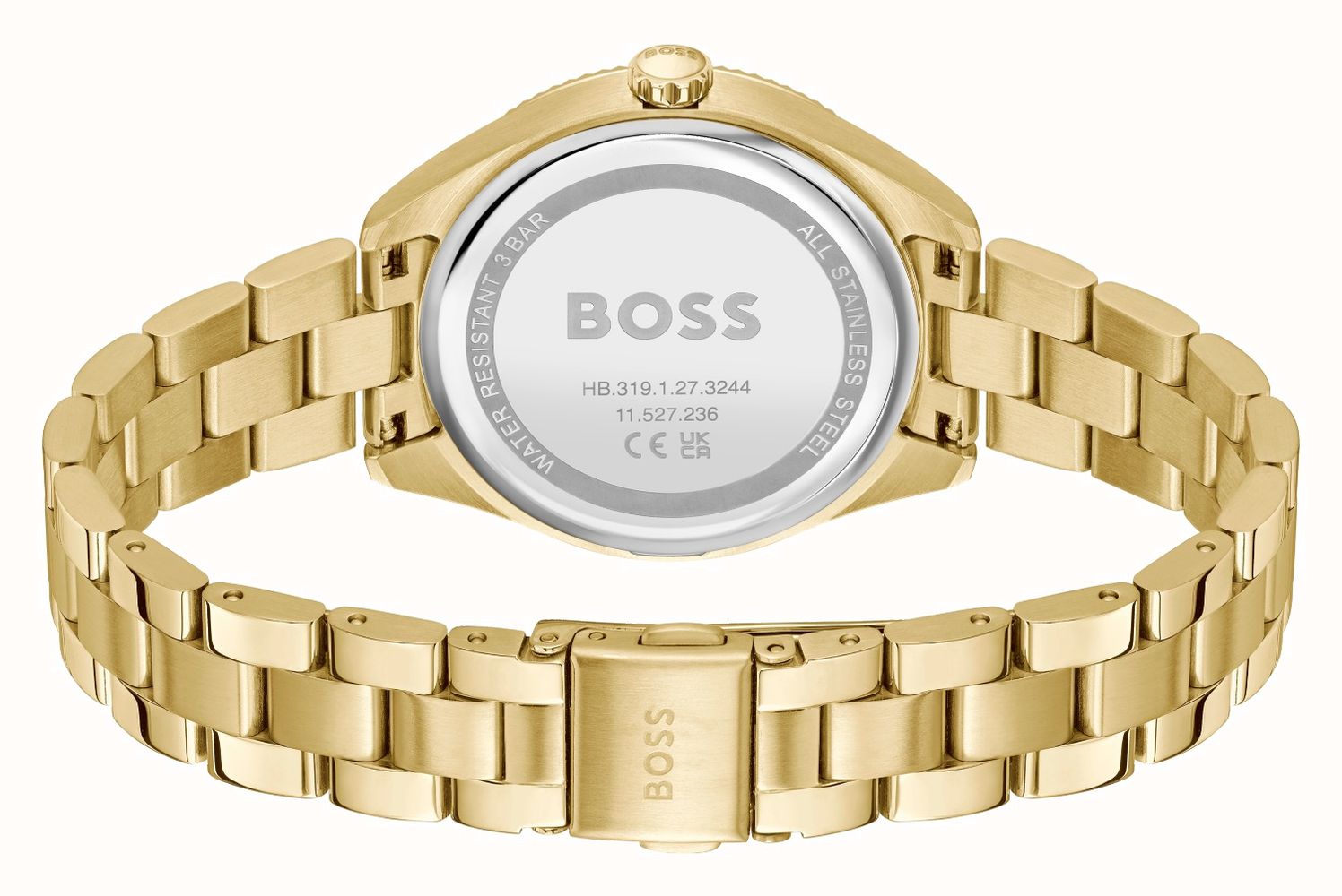 BOSS Sage Sport Multifunction (34mm) Hot Pink Dial / Gold PVD Stainless ...