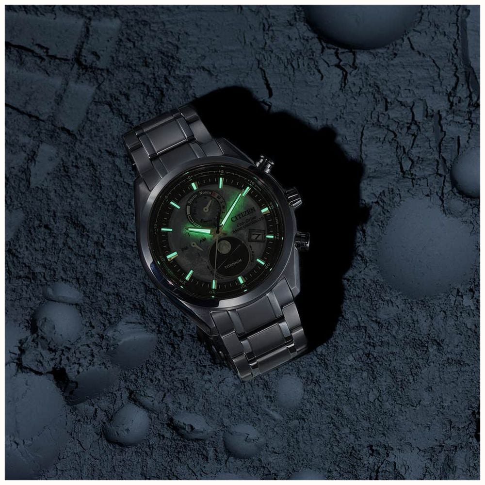 Citizen Men's 'Tsuki-Yomi' Radio-Controlled Moon Phase (43mm) Silver ...