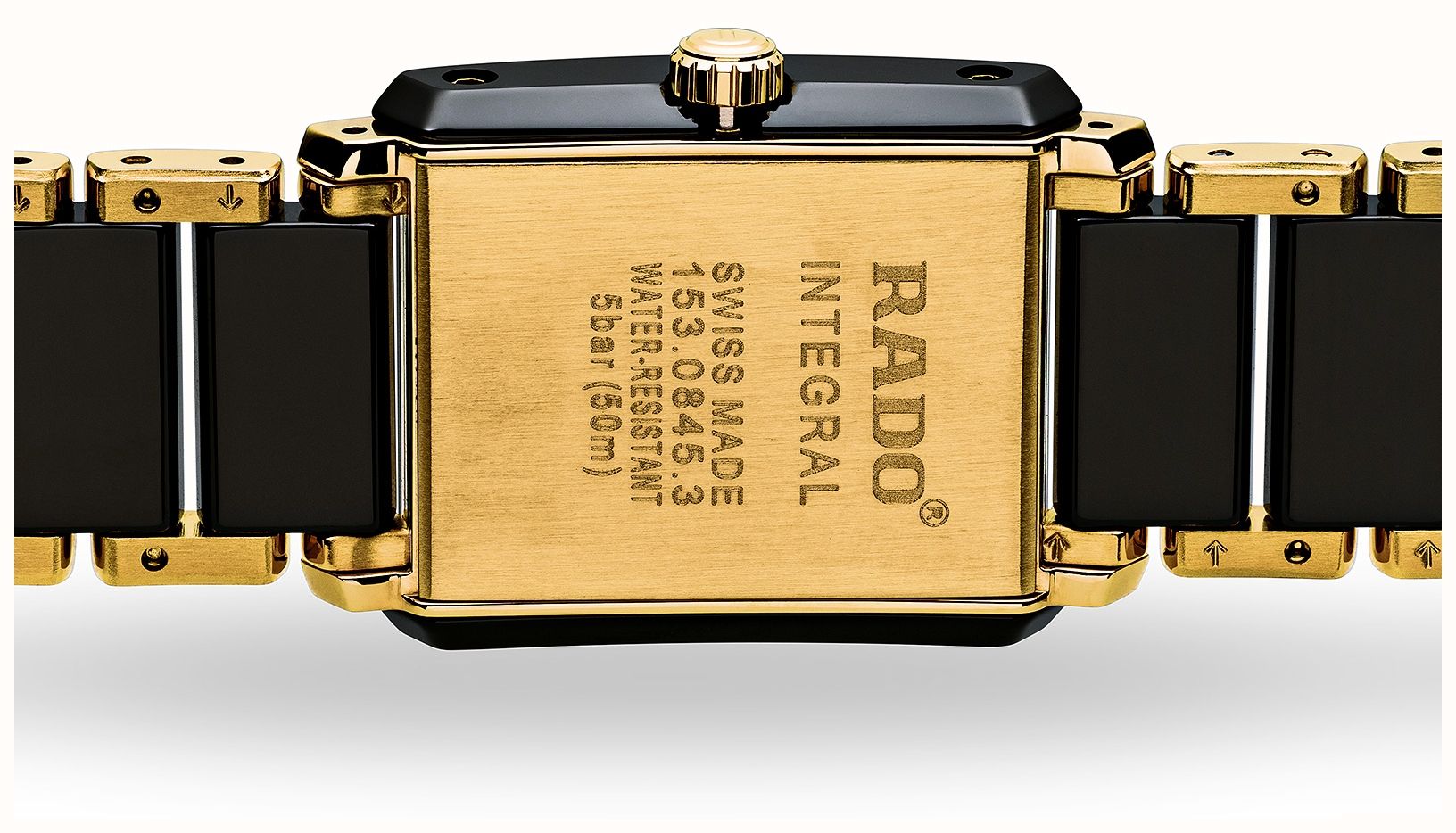 RADO Integral Diamonds High-Tech Ceramic Square Dial Watch R20845712 ...