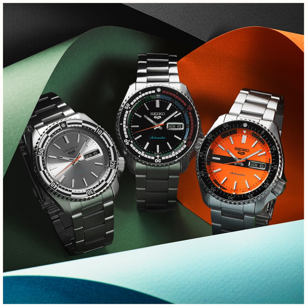Seiko 5 Sports The ‘New Regatta Timer’ Retro Colour Collection SRPK13K1 ...