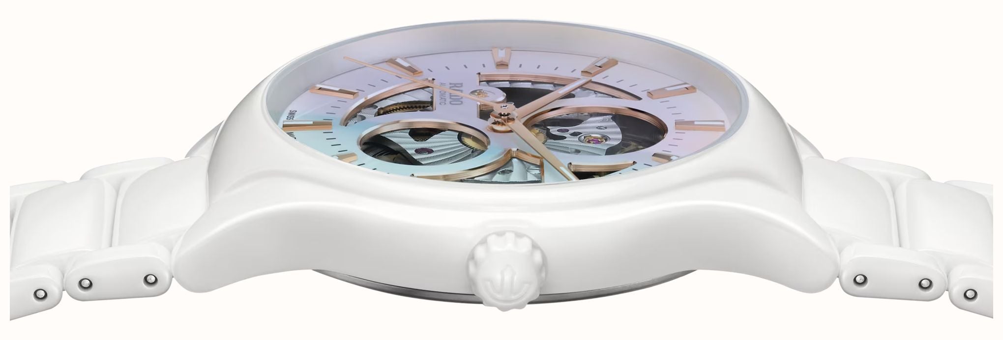 RADO True Round Automatic Open Heart Limited Edition (40mm) White Dial ...