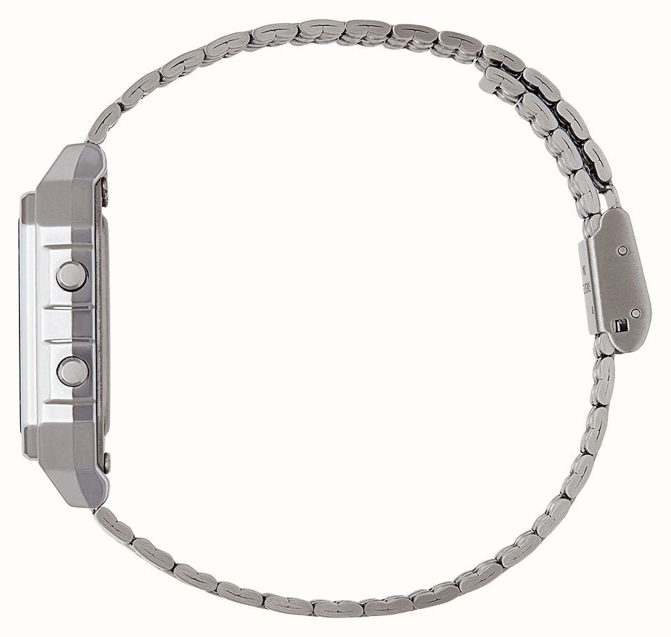 Casio Digital World Timer (34mm) Digital Dial / Stainless Steel A500WEA ...