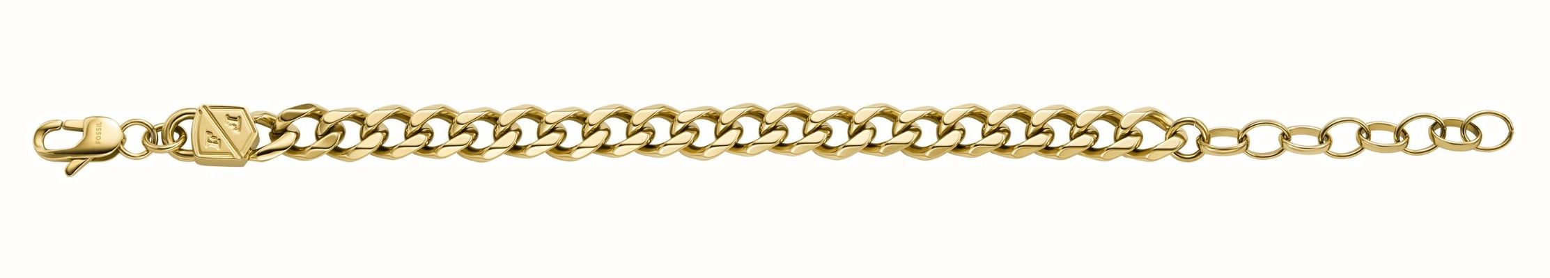 Fossil Bold Chains Gold-Tone Chunky Chain Bracelet JF04616710 - First ...