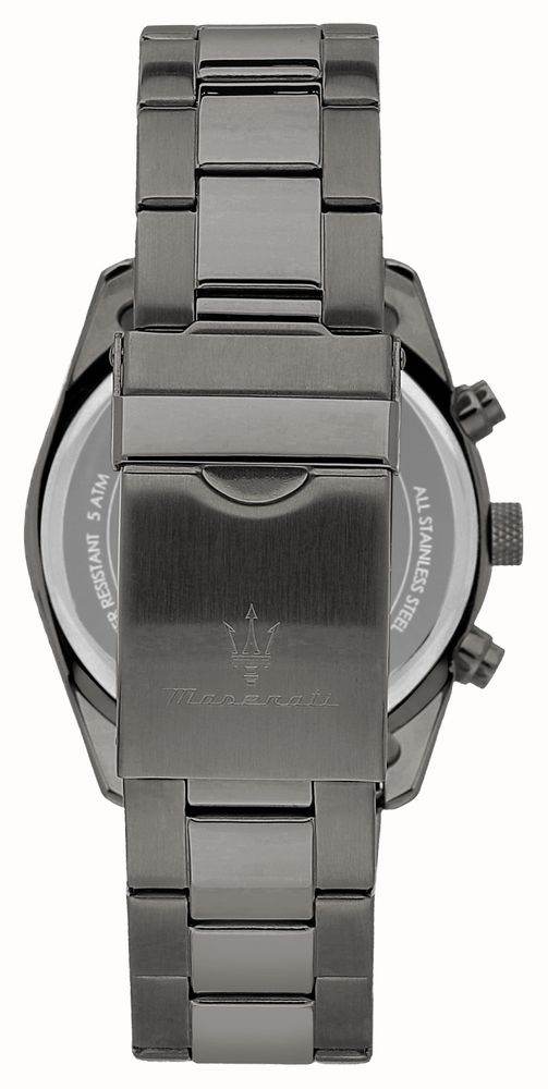Maserati Men's Attrazione (43mm) Black Dial / Black Stainless Steel ...