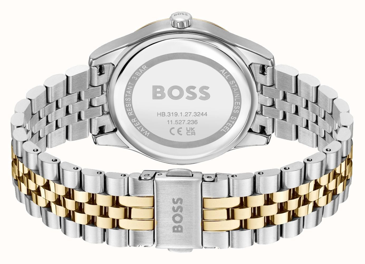 BOSS Women's Graceful (36mm) Silver Dial / Two-Tone Stainless Steel ...