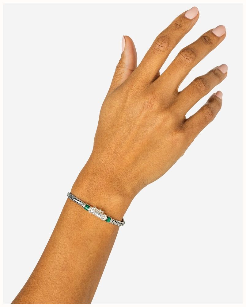 Buddha To Buddha Ben Mini Gemstone Bracelet Malachite Sterling Silver ...