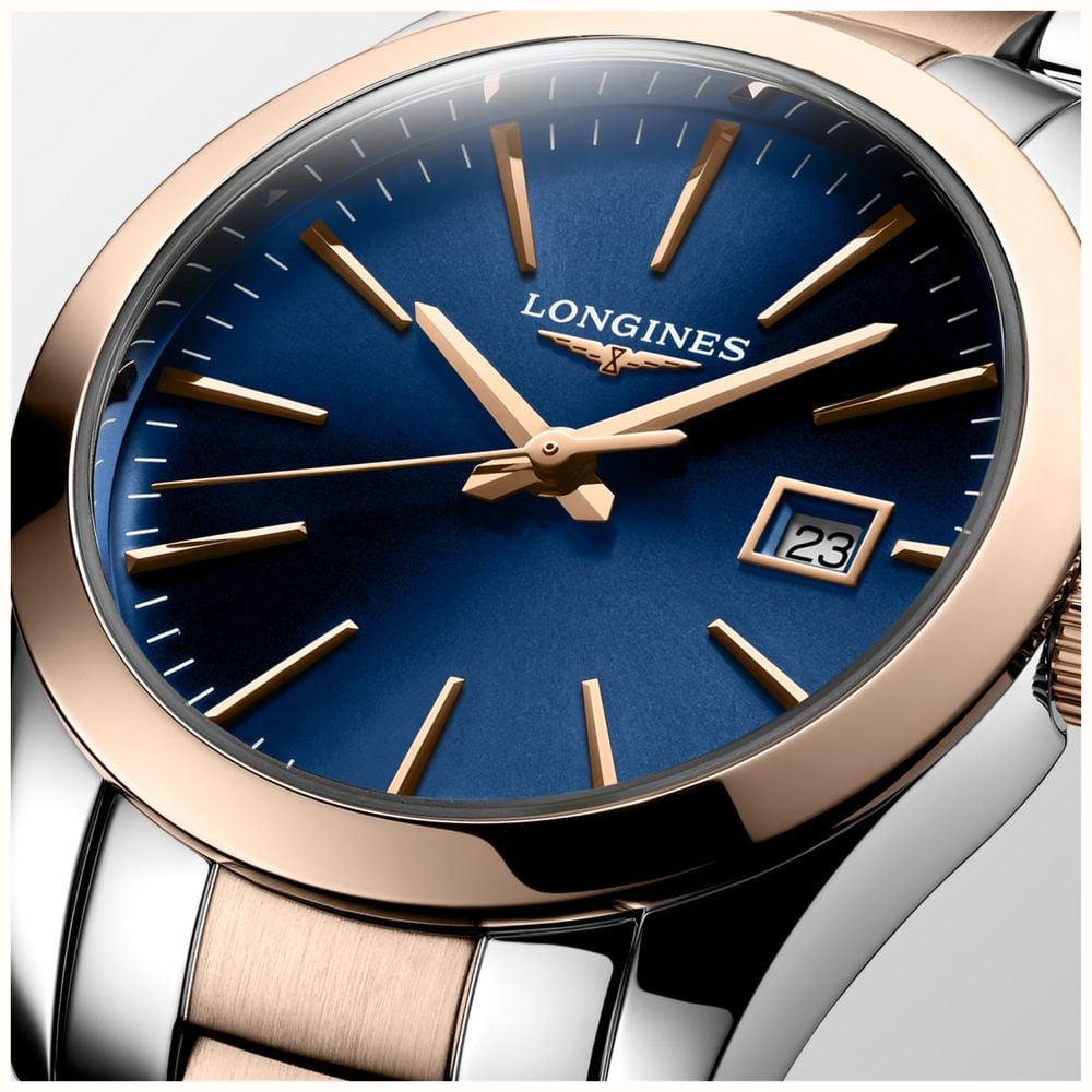 LONGINES Conquest Classic (29.5mm) Blue Dial / Two-Tone Stainless Steel ...