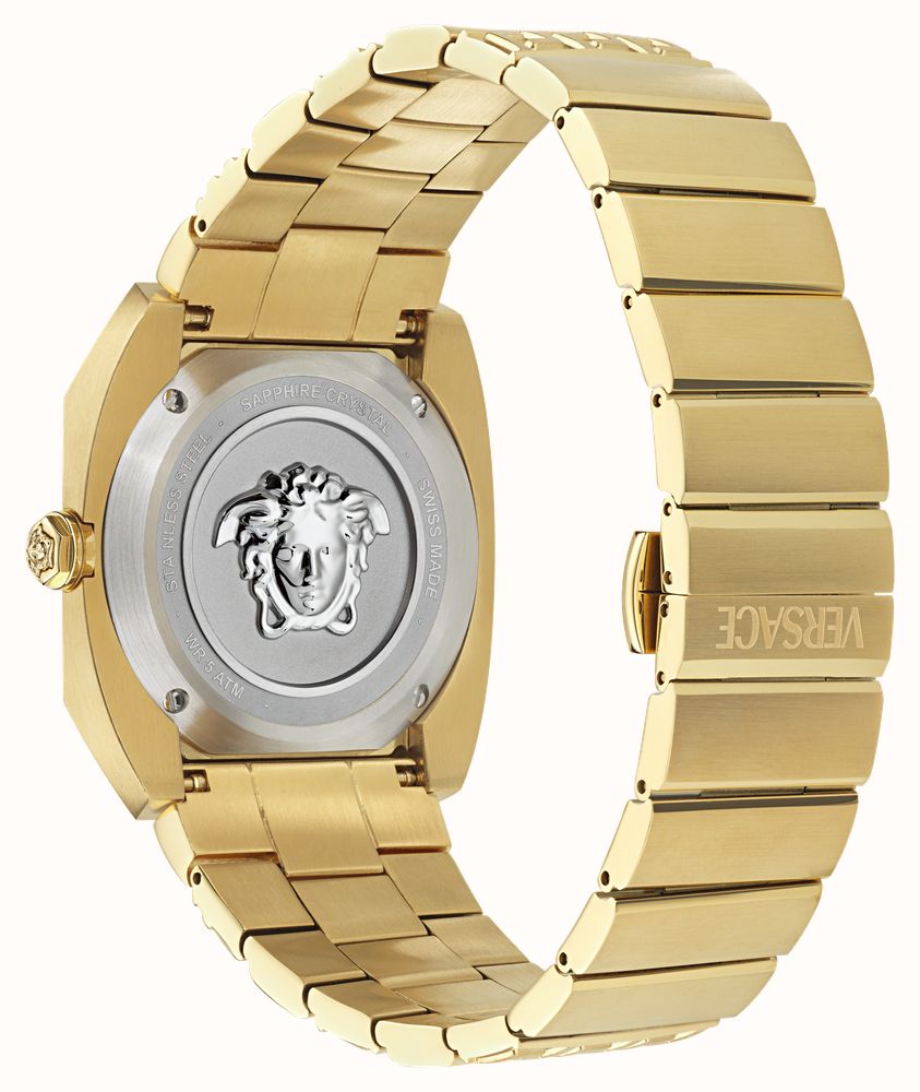 Versace ANTARES (41.5mm) Black Dial / Gold-Tone Stainless Steel ...