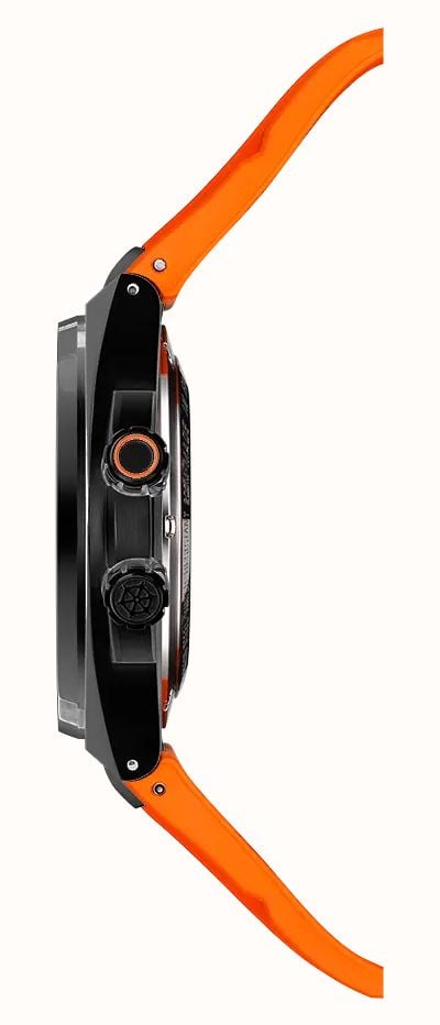 Herbelin Cap Camarat Automatic Diver (42mm) Black Dial / Orange FKM ...