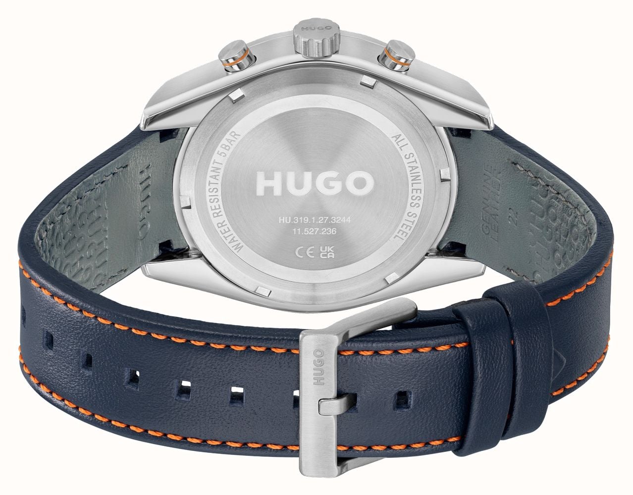 HUGO Men's #Fast (44mm) Blue Dial / Blue Leather Strap 1530371 - First ...