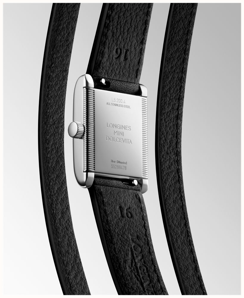 LONGINES Mini DolceVita Quartz (21.5mm) Silver Flinqué Dial / Black ...