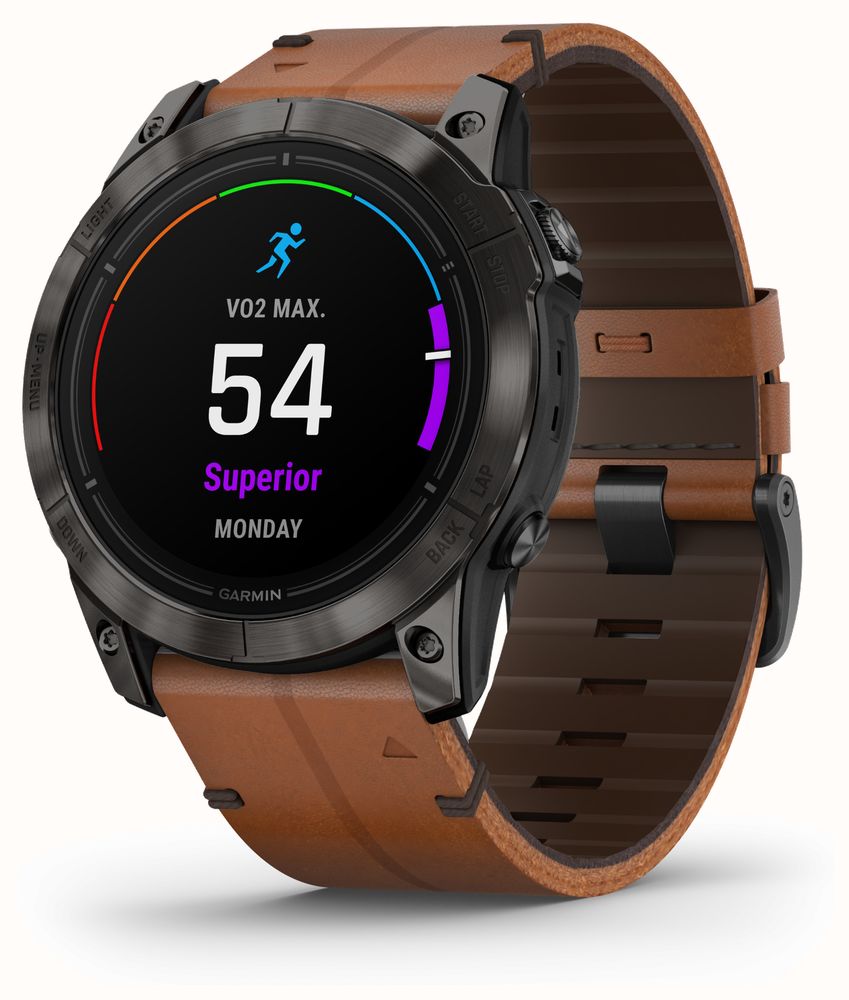 Garmin EPIX PRO Gen 2 (51mm) Sapphire Carbon Grey DLC Titanium Chestnut ...
