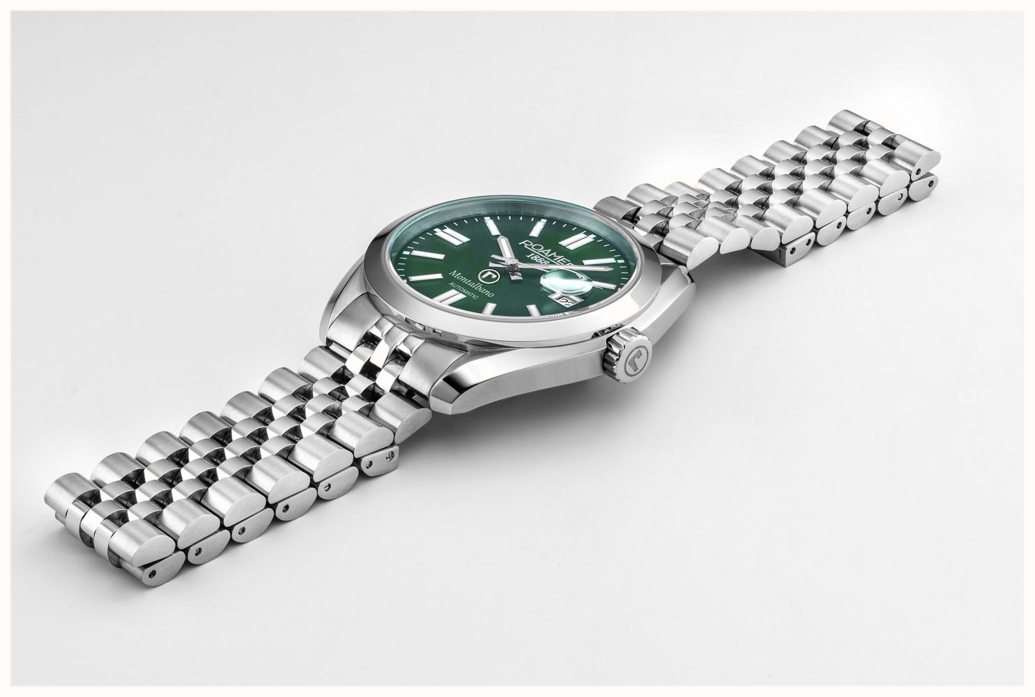 Roamer Men's Montalbano (41mm) Green Dial / Stainless Steel Bracelet ...