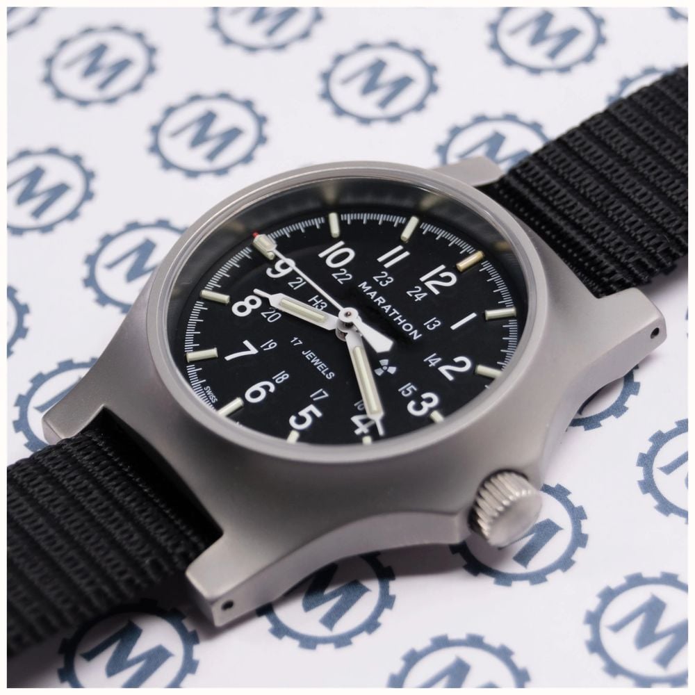 Marathon GPM Steel General Purpose Mechanical (36mm) Black Dial / Black ...
