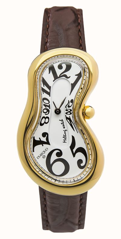 Exaequo Melting Watch Classic PVD Yellow Gold Corsivo Numbers "One Of ...