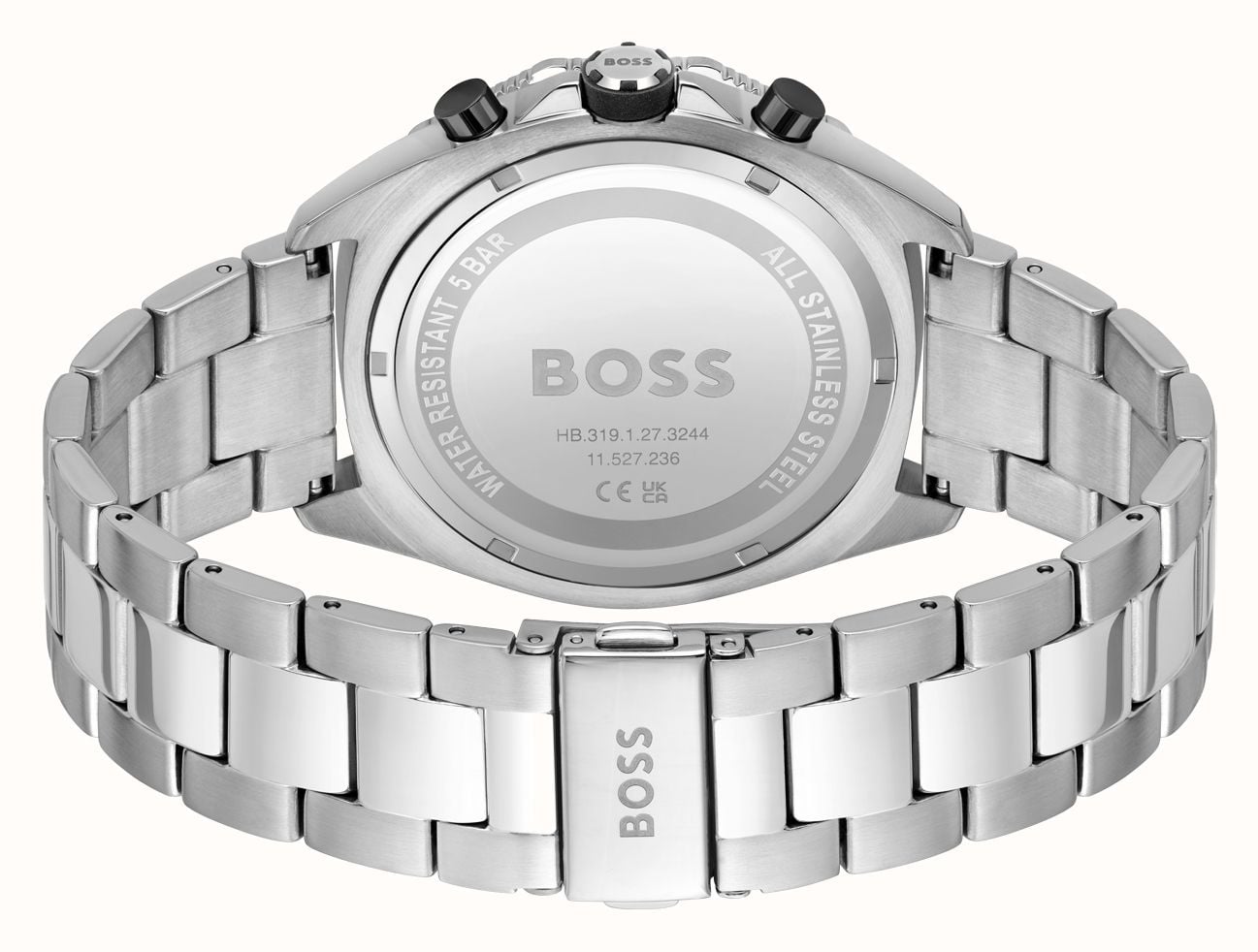 BOSS Energy Chronograph (44mm) Black Dial / Stainless Steel Bracelet ...