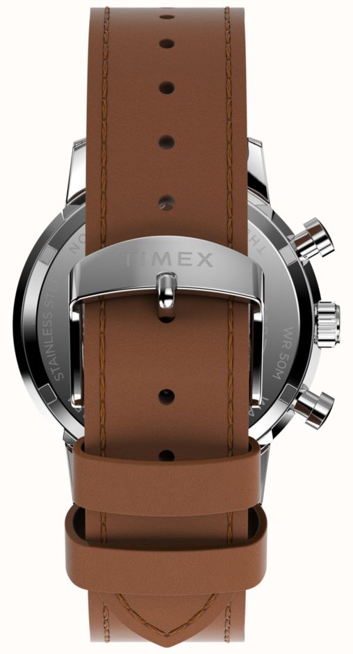 Timex Marlin Chronograph Tachymeter (40mm) Green Dial / Tan ...