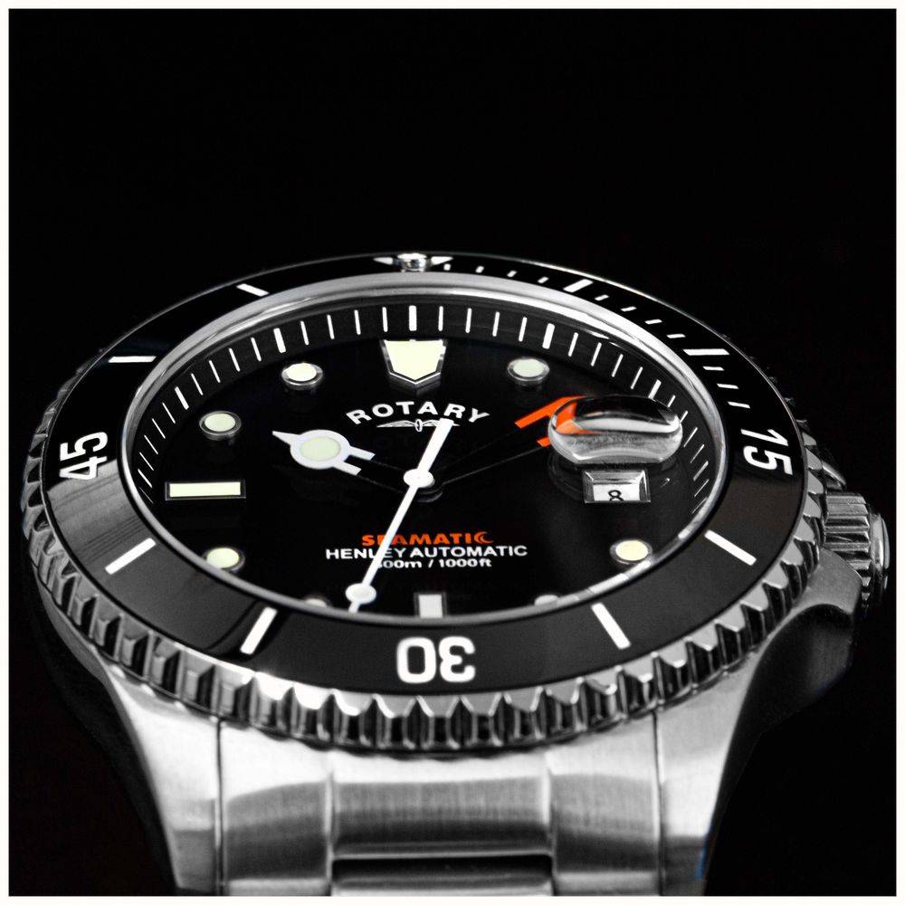 Rotary Seamatic Automatic 300m (42mm) Black Dial / Stainless Steel ...