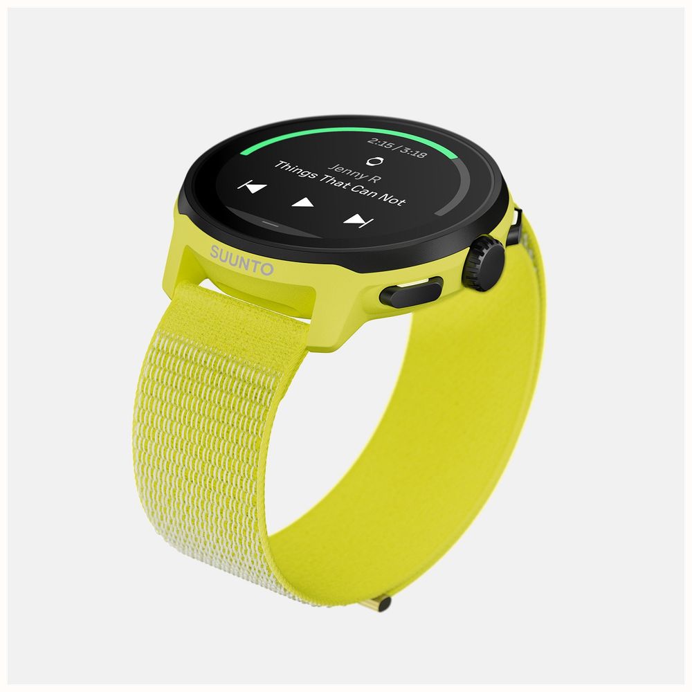 Suunto RUN Lightweight AMOLED Running Watch (46mm) Lime - Textile ...