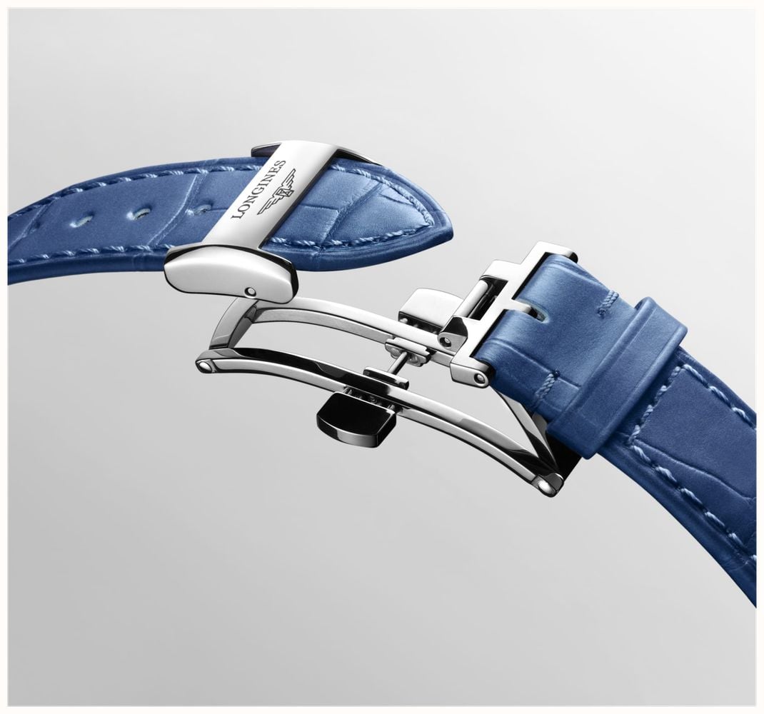 LONGINES PrimaLuna Moonphase Blue Sapphire (34mm) Blue Mother-of-Pearl ...