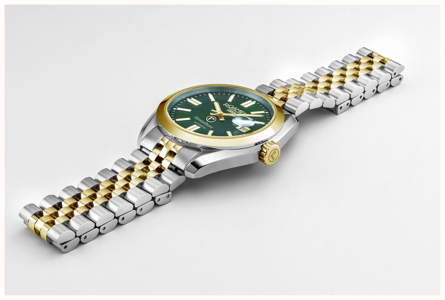 Roamer Men's Montalbano (41mm) Green Dial / Two-Tone Stainless Steel ...