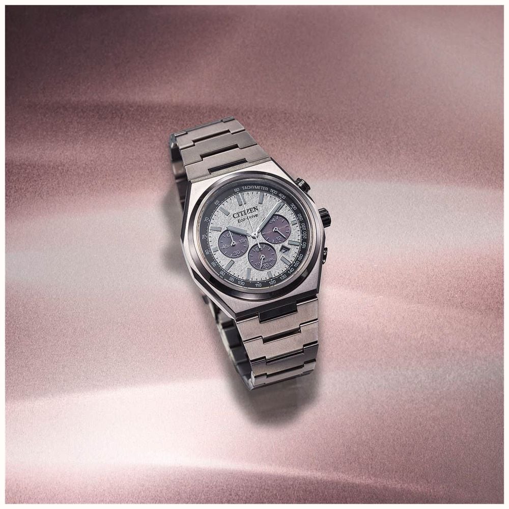 Citizen Zenshin Super Titanium (42mm) Textured White Chronograph Dial ...