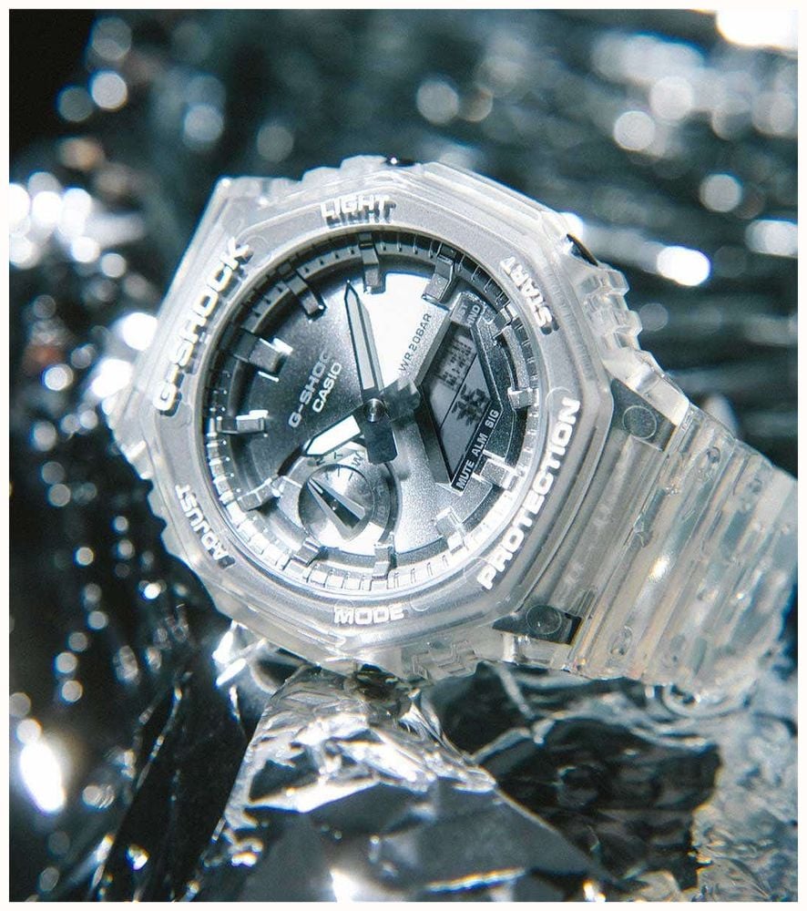 Casio G-Shock Bright Metallic Dial Series (45.4mm) Silver Dial ...