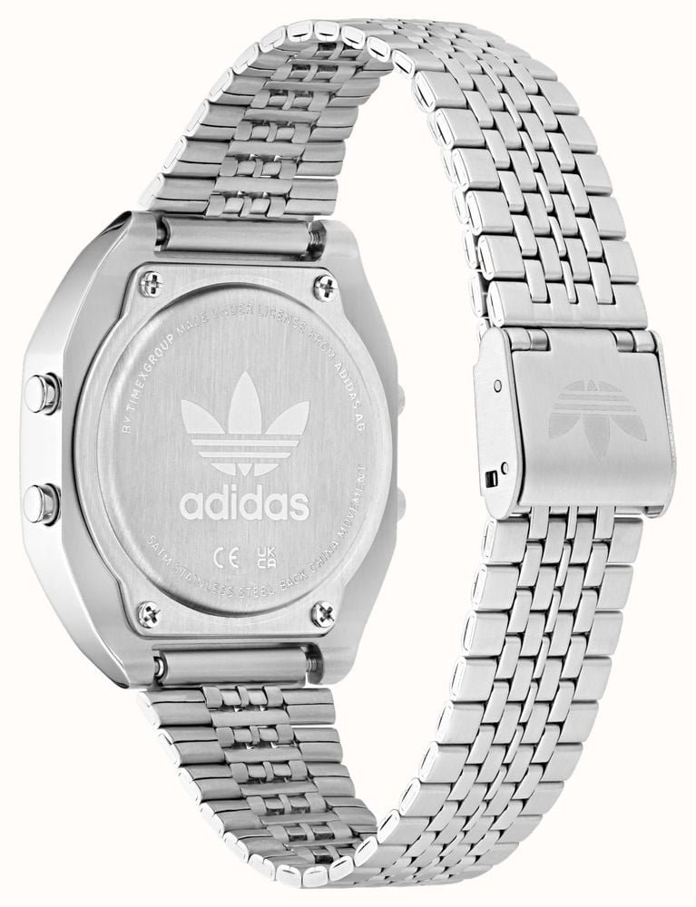 Adidas DIGITAL TWO (36mm) Multi-Coloured Digital Dial / Stainless Steel ...