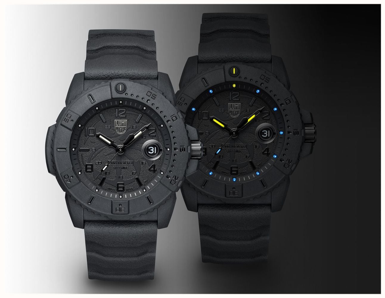 Luminox Navy Seal Foundation 3600 Series (45mm) Black Dial / Black Rubber Strap XS.3601.BO.NSF ...