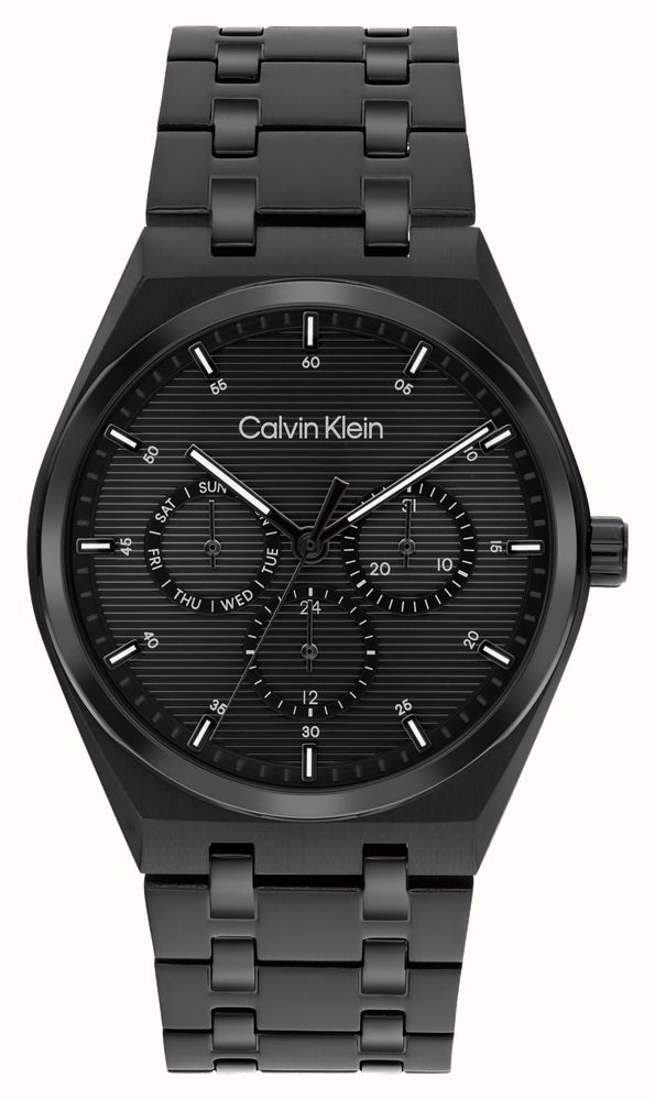 Calvin Klein CK Motion Multifunction (39mm) Black Dial / Black PVD ...