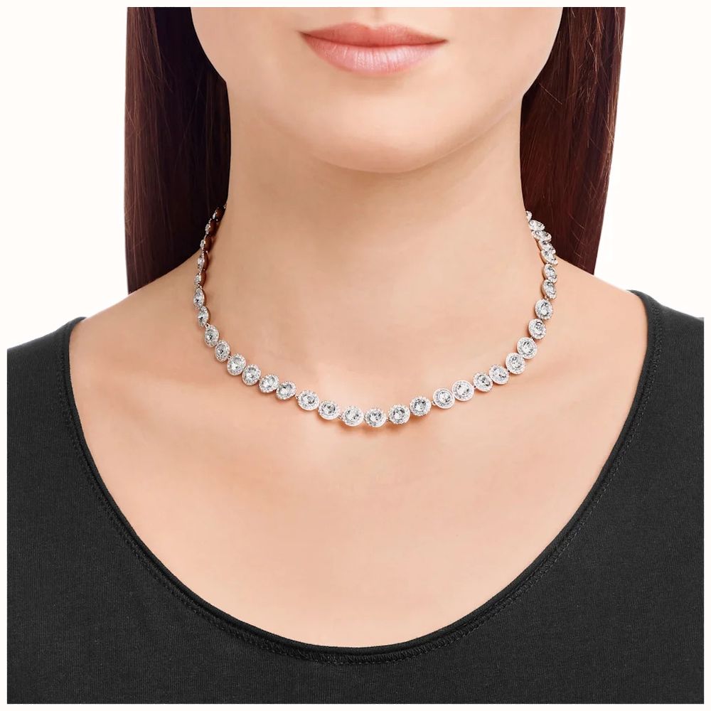 Swarovski Angelic White Crystal Cluster Necklace 5117703 - First Class ...