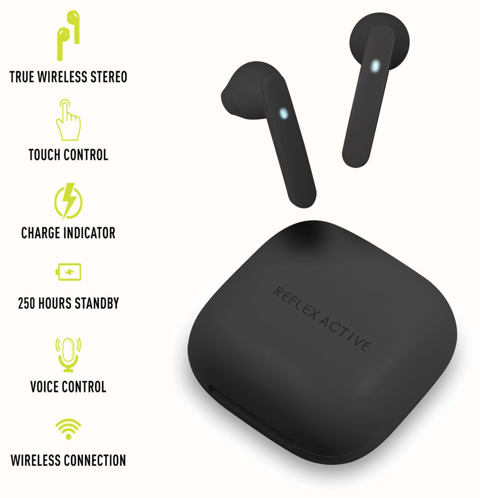 Reflex Active Series 17 Multi-Function Smartwatch + Wireless Earbud Set ...