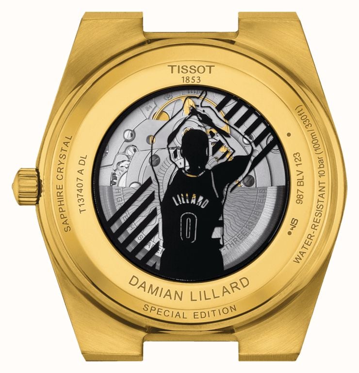 Tissot PRX Powermatic 80 - Damian Lillard Special Edition (40mm) Black Dial / T1374073305100 ...