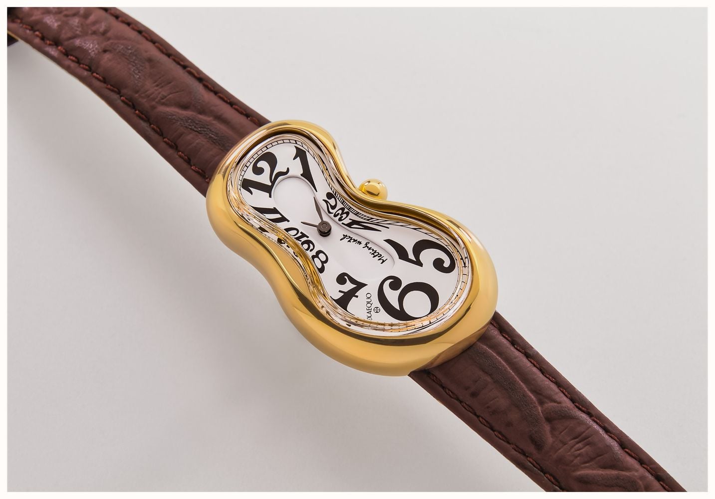 Exaequo Melting Watch Classic PVD Yellow Gold Corsivo Numbers "One Of ...