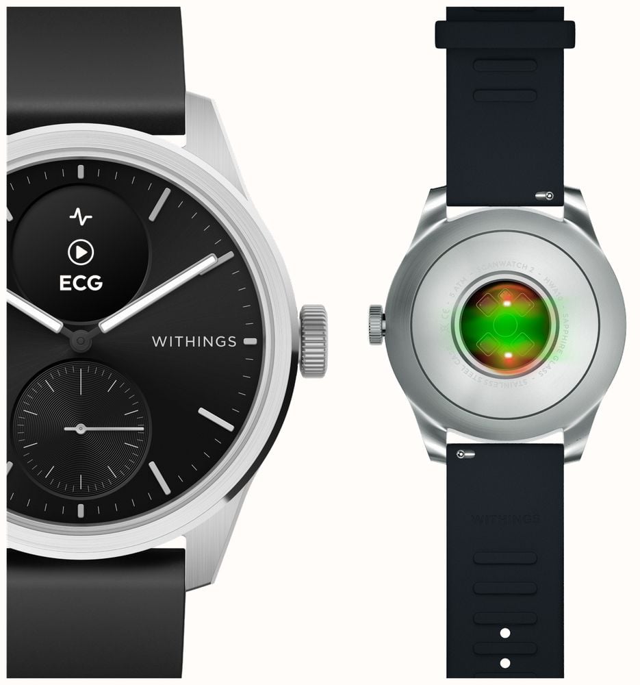 Withings ScanWatch 2 - Hybrid Smartwatch With ECG (42mm) Black Hybrid ...