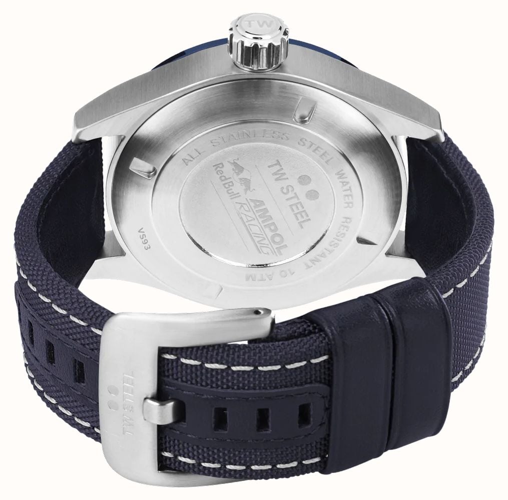 TW Steel Red Bull Ampol Racing (45mm) Blue Dial / Blue Canvas Hybrid Strap VS93 - First Class ...