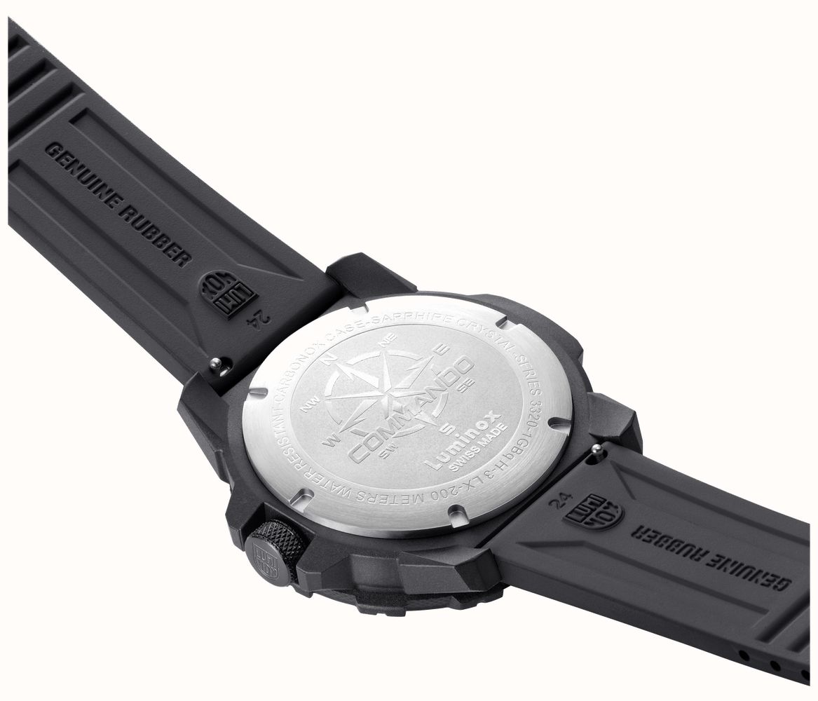 Luminox Commando Raider | Sand Dial | Black Silicone Strap XL.3321 ...