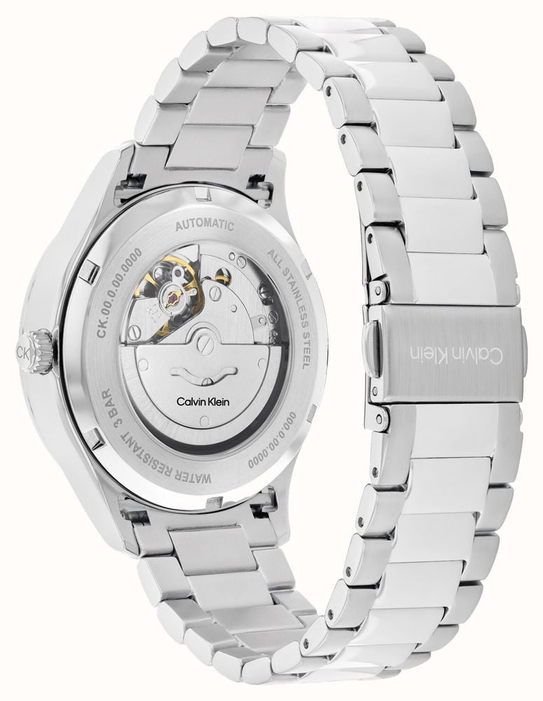 Calvin Klein Men's CK Iconic Automatic (40mm) Black Dial / Stainless ...