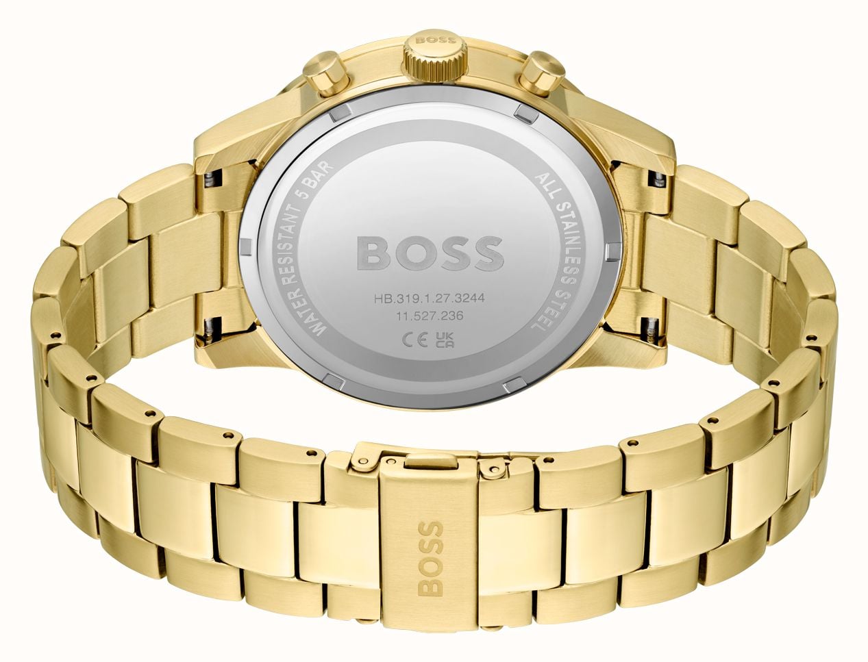 BOSS Men's Allure | Green Dial | Gold Stainless Steel Bracelet 1513923 ...